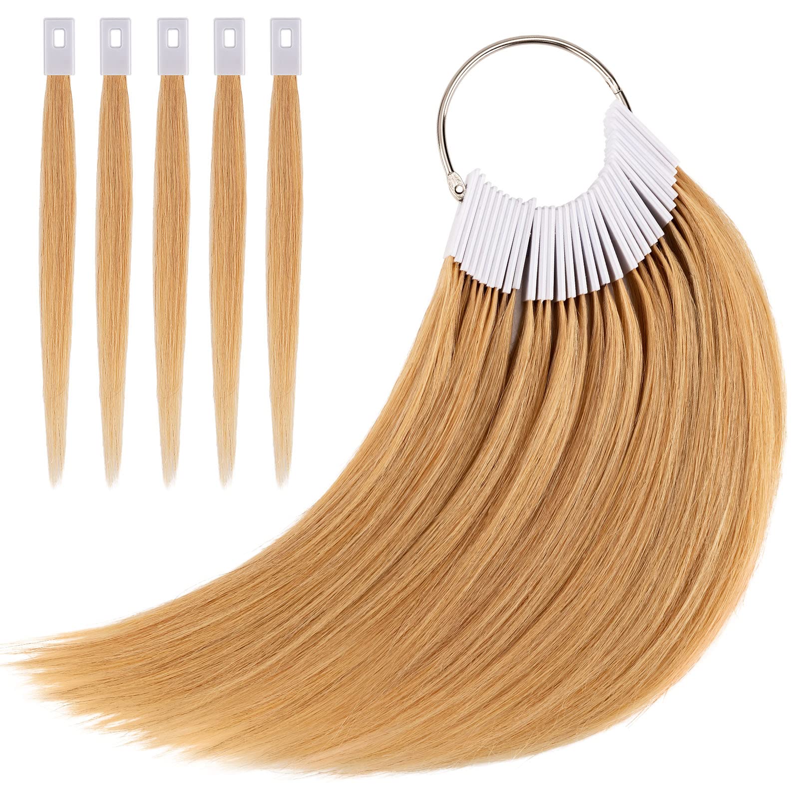 Amazon.com : Noverlife 30PCS 9" Real Human Hair Swatches Testing Color ...