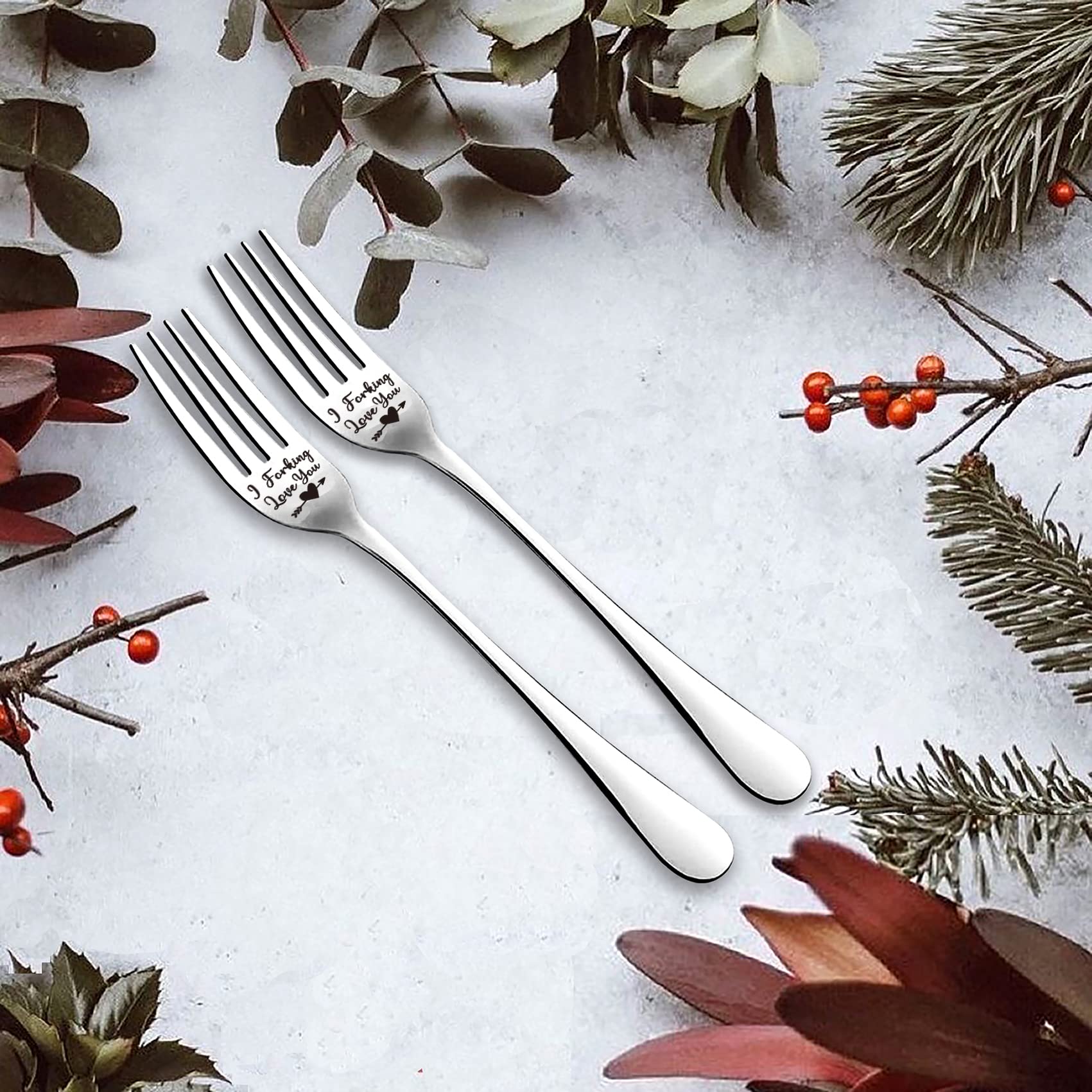 2 Pieces I Luck Love You Fork, Boyfriend Anniversary Gifts, Cute ...