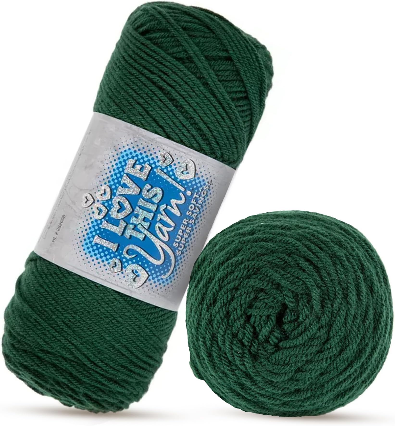 Amazon.com: Red Heart Super Saver Yarn (3-Pack) Hunter Green E300-389