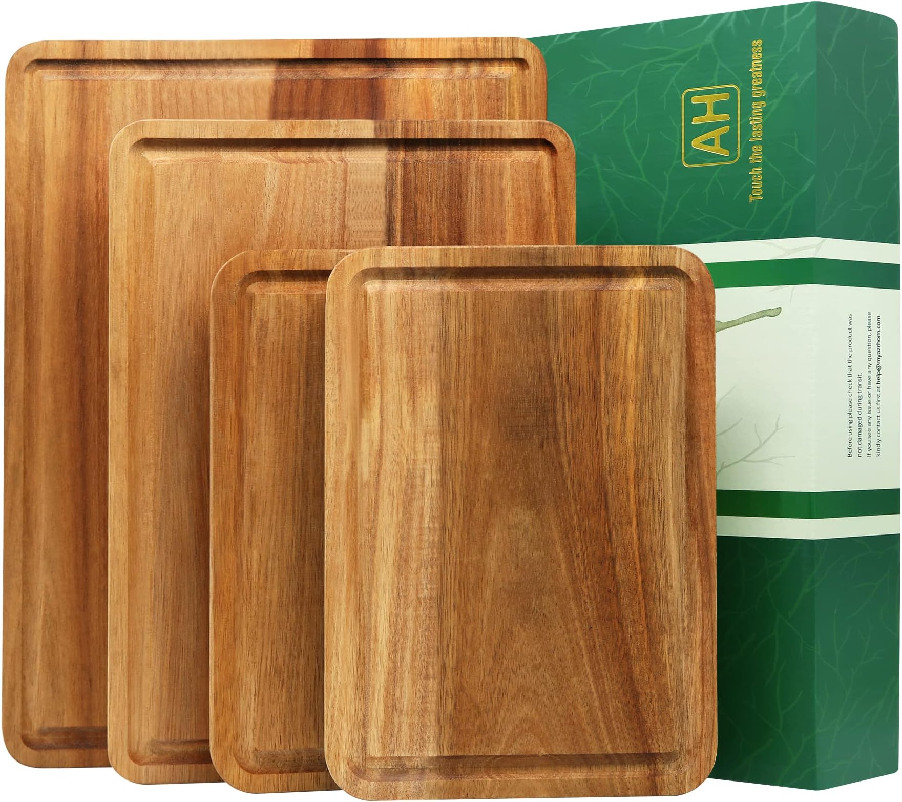Amazon.com: 3PCS Decorative Cutting Board for Kitchen Acacia Cute Wood ...