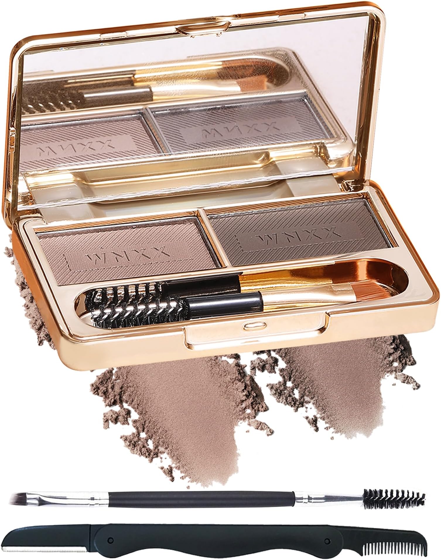 Amazon.com : Eyebrow Powder Kit-2 Colors Eye Brow Tinting Powder ...