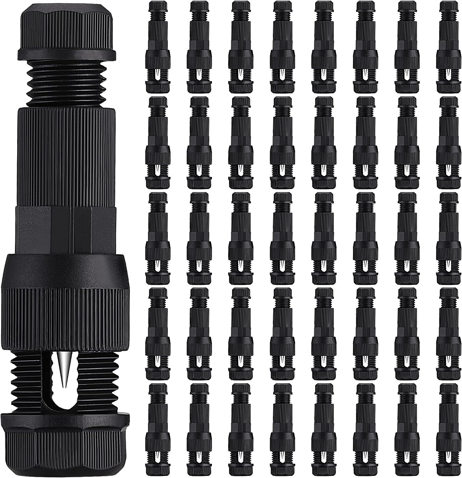 LEONLITE 40-Pack Low Voltage Wire Connectors, Fastlock Wire Connectors ...
