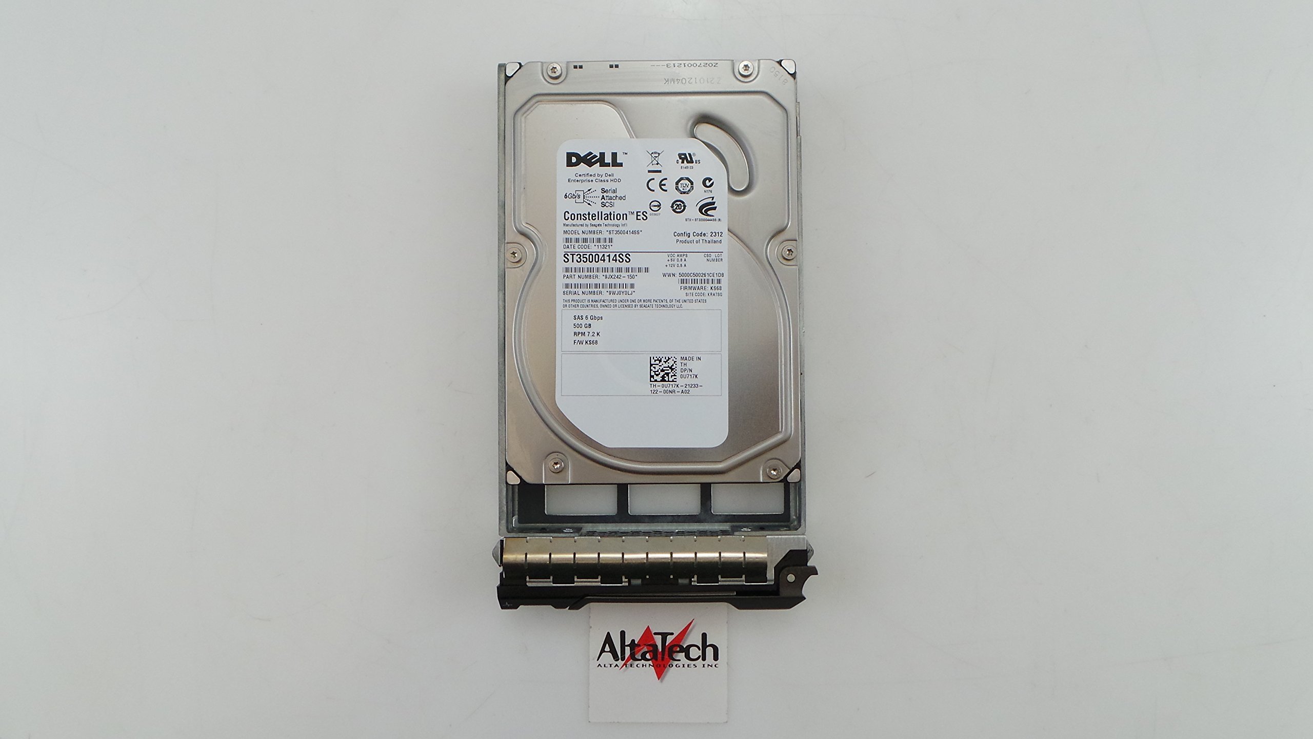 Amazon.com: DELL 500GB 7.2K SAS 3.5 INCH HDD U717K (Renewed) : Electronics