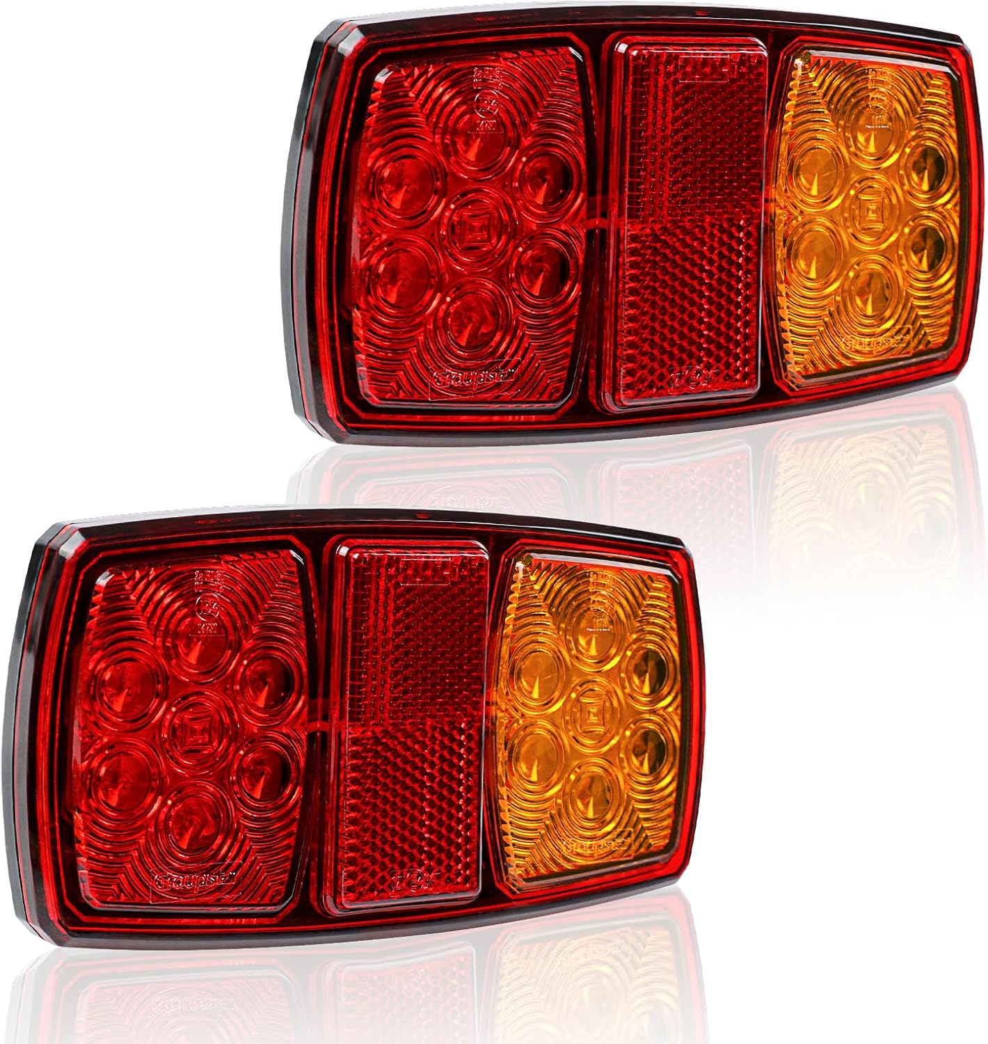 Amazon.com: WUSHIXAN 2 PIECES 12 V LED Tail Lights 14 LEDs Trailer ...