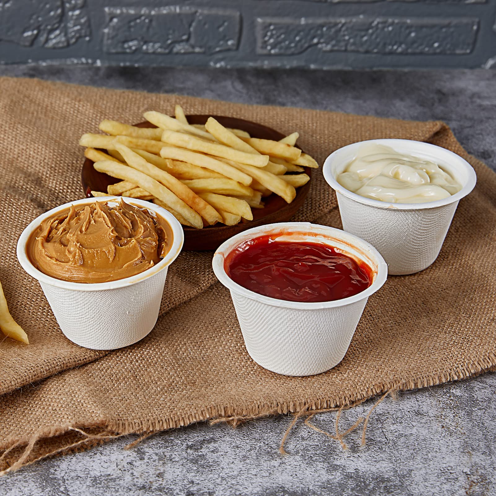 Snapklik.com : 300 Pack 4 OZ Disposable Souffle Cups, 100% Compostable ...