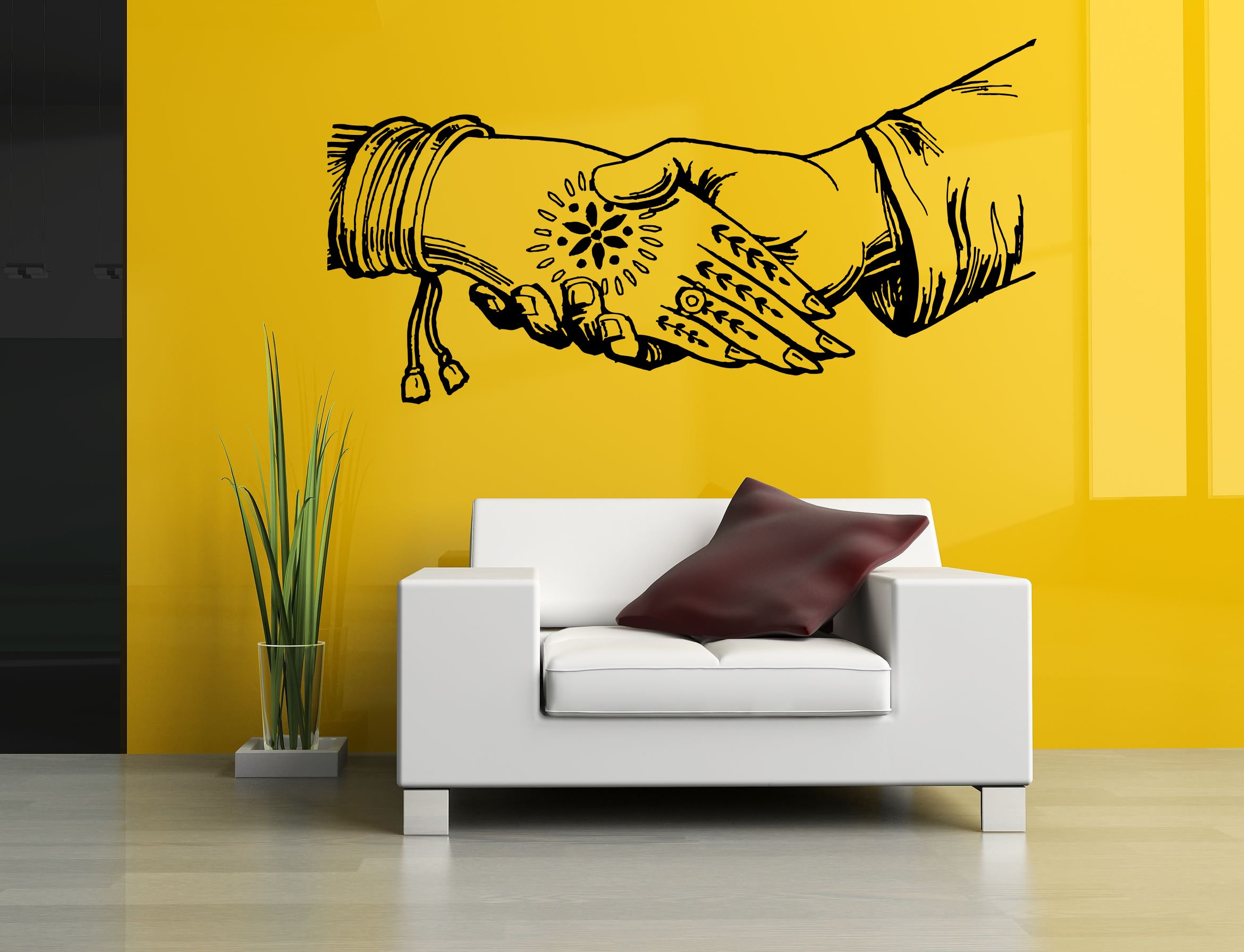Henna Art Mural