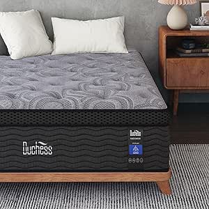 Duchess Queen Hybrid Mattress Eurotop 26CM Mattress Pocket Springs with Gel Memory Foam Mattress ...