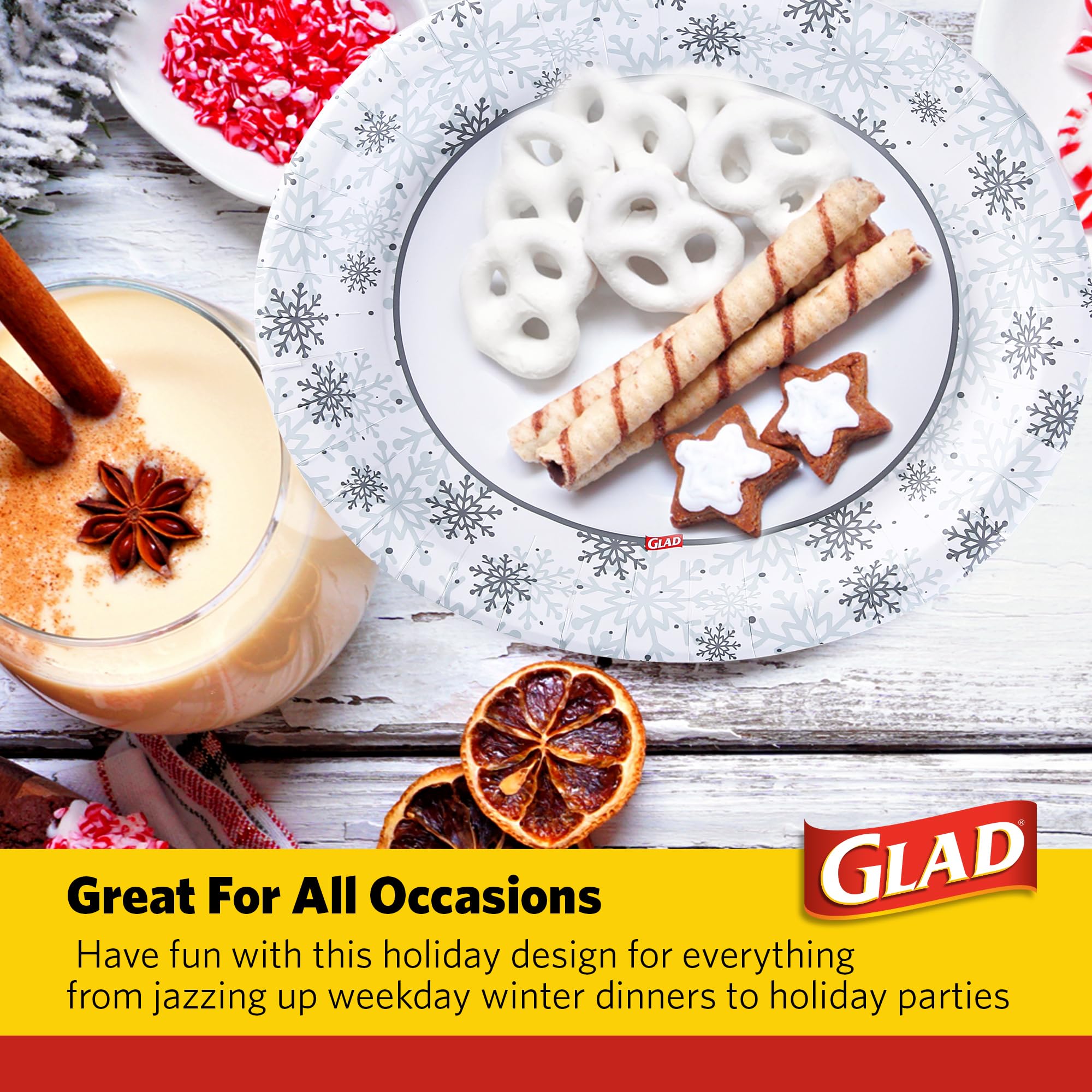 Snapklik.com : Glad Everyday Disposable Paper Platters