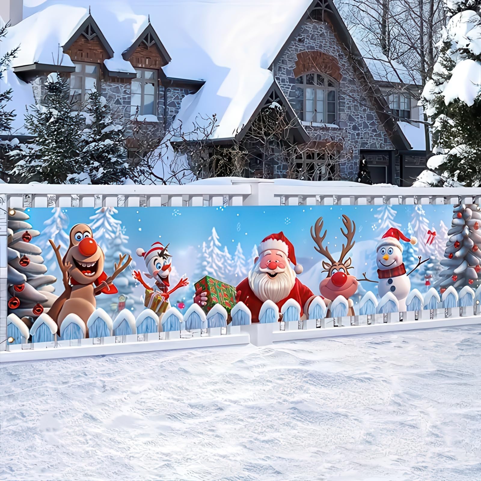 Amazon.com : BlissYard Christmas Banner Christmas Decorations 78 x 17 ...