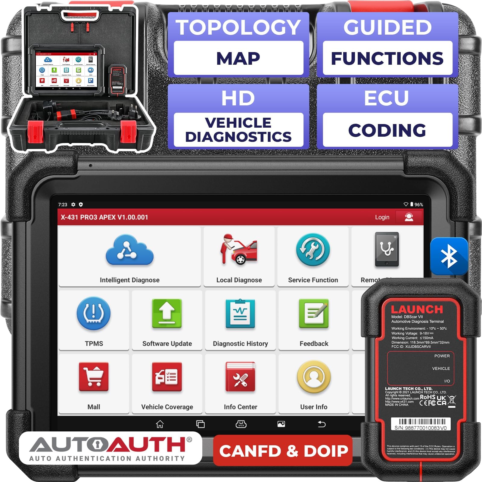 LAUNCH X431 PRO3 APEX Scan Tool Automotive Tools for Mechanics Online ...