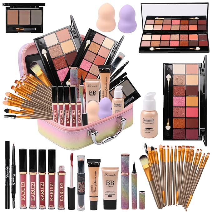 Amazon.com : KARUIZI All In One Makeup Set,makeup set for girls,Makeup ...