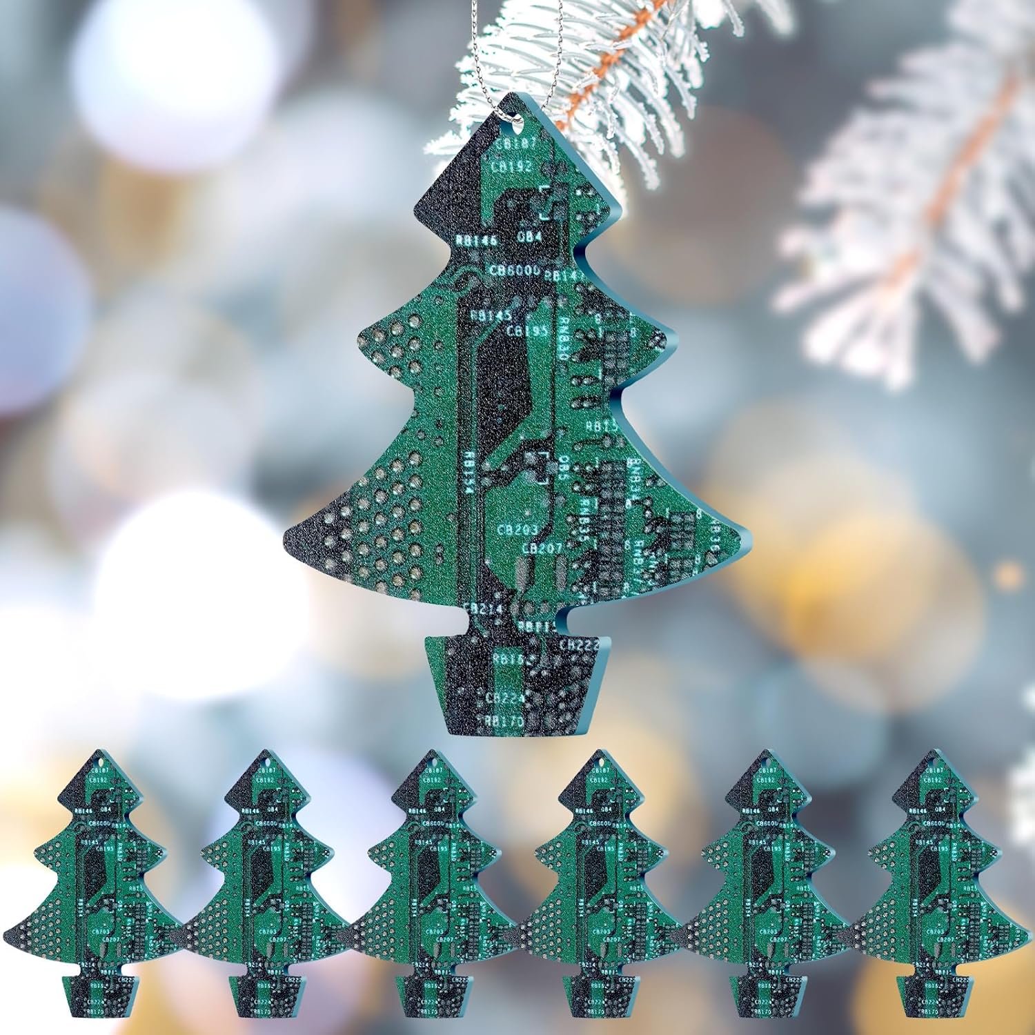 Amazon.com: Colingmill 6 Pcs Christmas Computer Motherboard Circuit ...