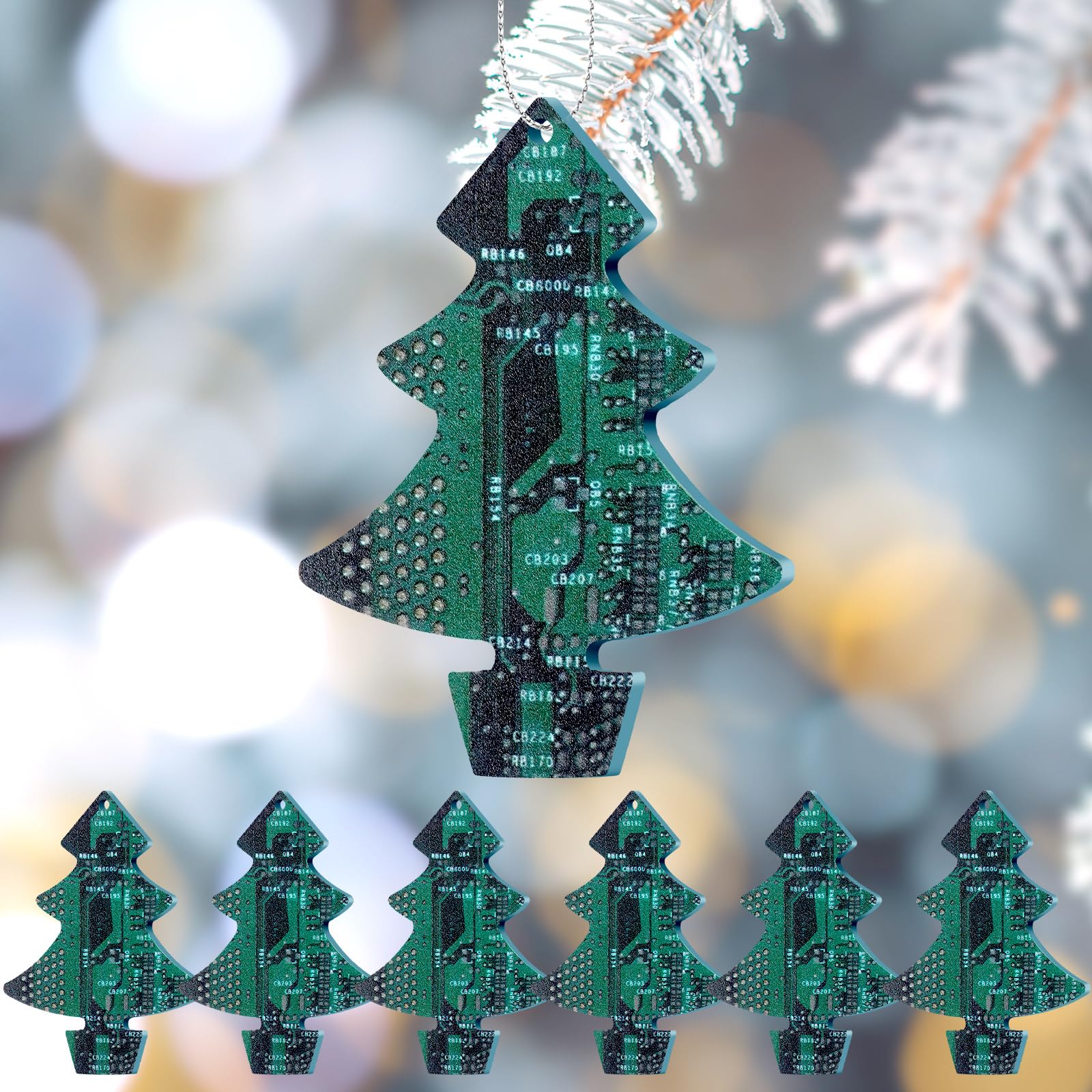 Amazon.com: Colingmill 6 Pcs Christmas Computer Motherboard Circuit ...