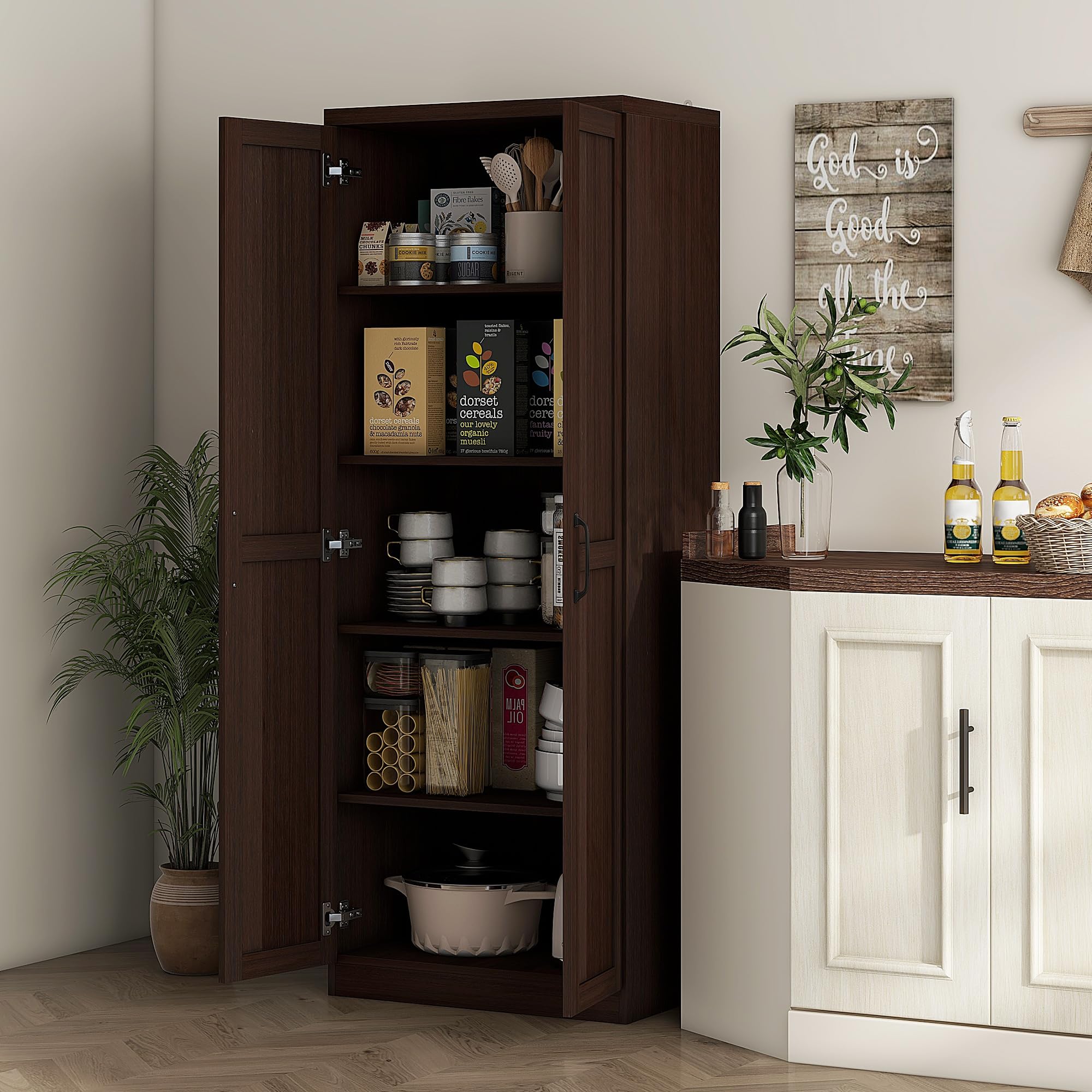 Cherry Wood Pantry Love My Kitchen: Cherry Wood, Granite & Range
