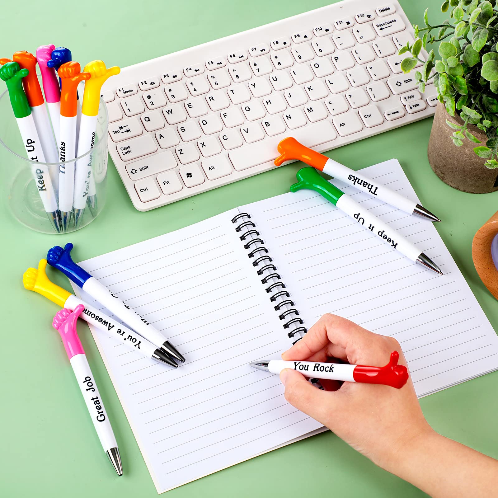 Snapklik.com : Woanger Inspirational Quotes Thumbs Up Pens Thank You ...