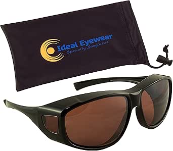 Ideal Eyewear Sun Shield Fit Over Sunglasses with Blue Blocker HD ...