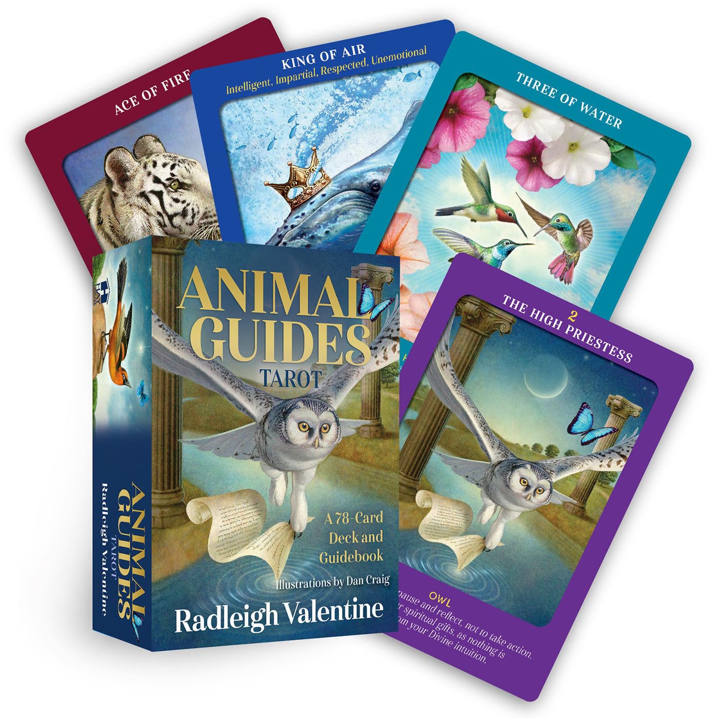 Animal Guides Tarot: A 78-Card Deck and Guidebook: Valentine, Radleigh ...