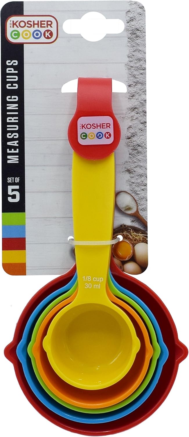 Amazon.com: Multicolor Measuring Cups - 5 Piece Set for Precise Cooking ...