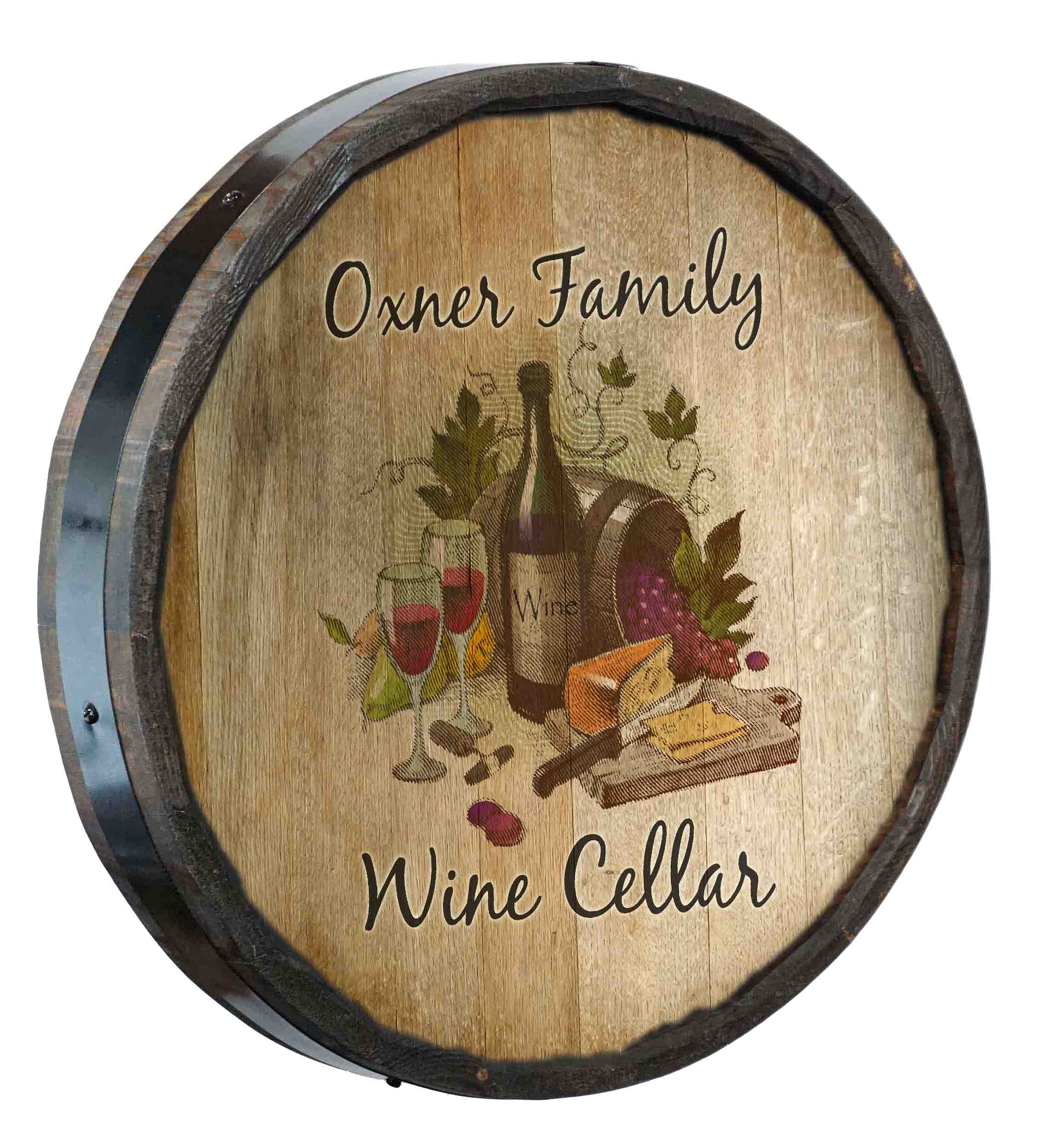 Wine Crate Barrel Plaque Wine Barrel Stave Signs/man