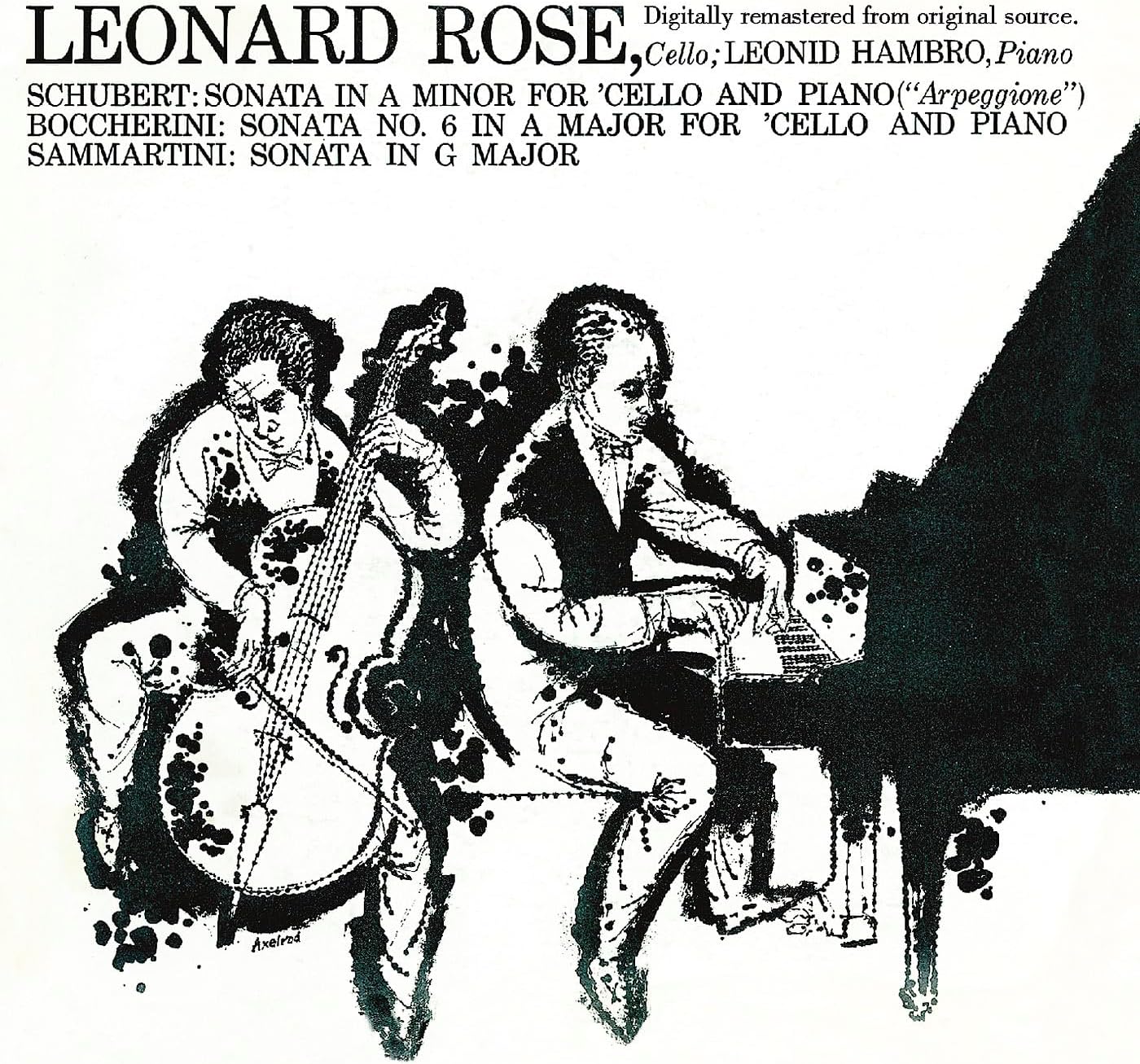 Leonard Rose Plays Schubert, Boccherini & Sammartini Sonatas: Rose ...