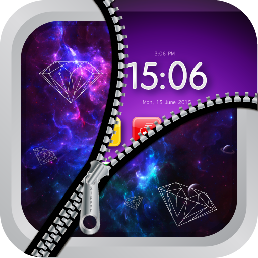 Diamond Zipper Lock : Shine Diamond Lock Screen - App on the Amazon ...