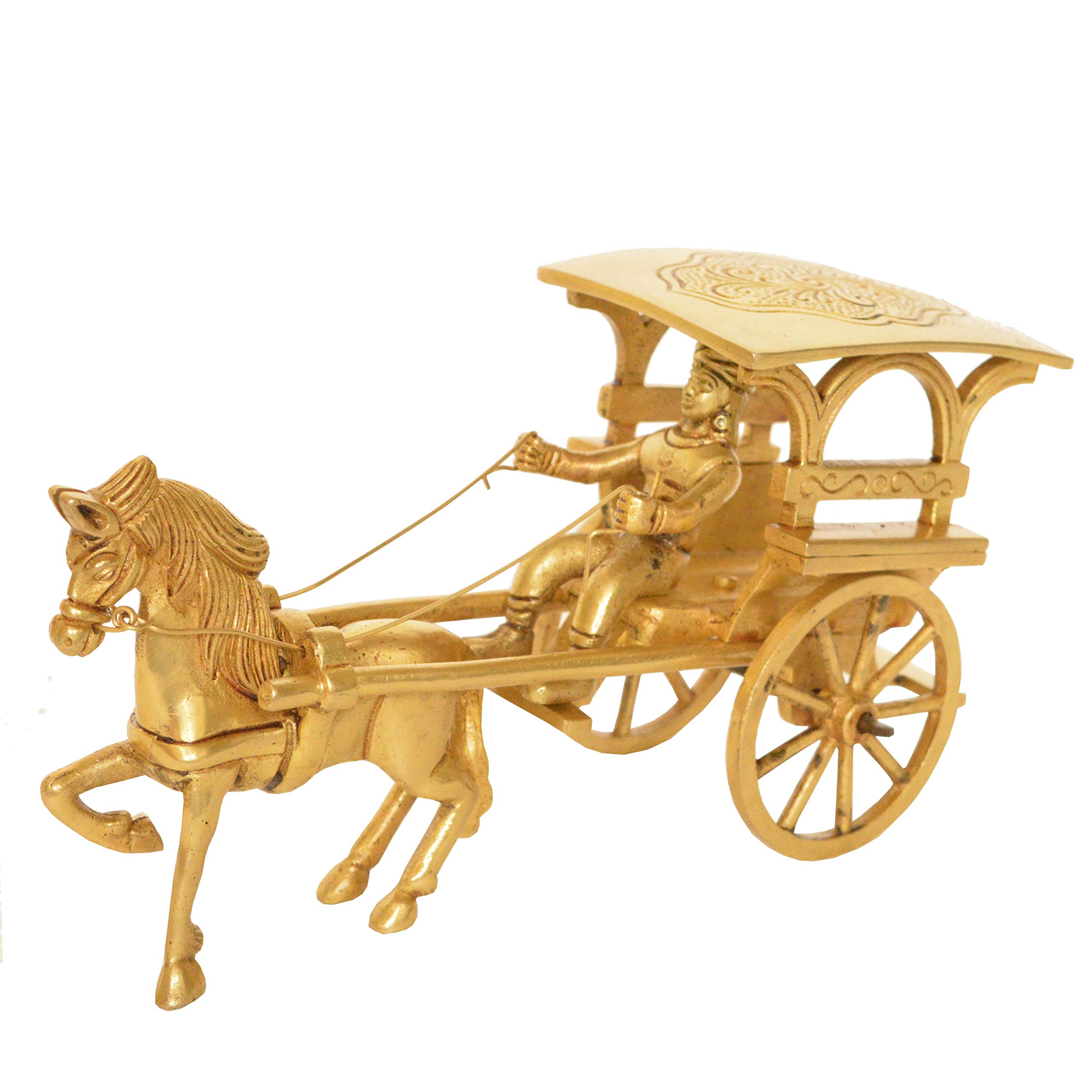 Amazon.com: Vintage Brass Carriage Horse Cart - Desk Showpiece/Metal ...