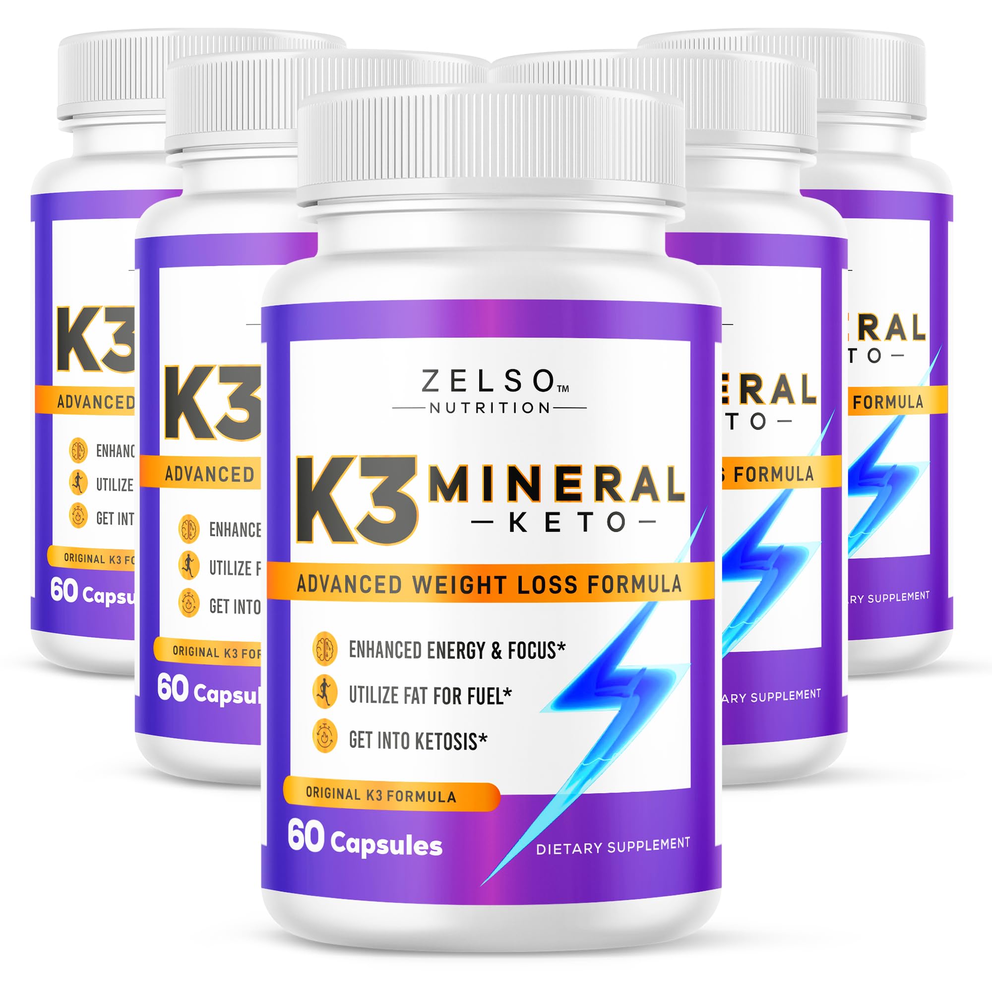 Amazon.com: (5 Pack) K3 Mineral Weight Loss Pills for Women and Men, K3 ...