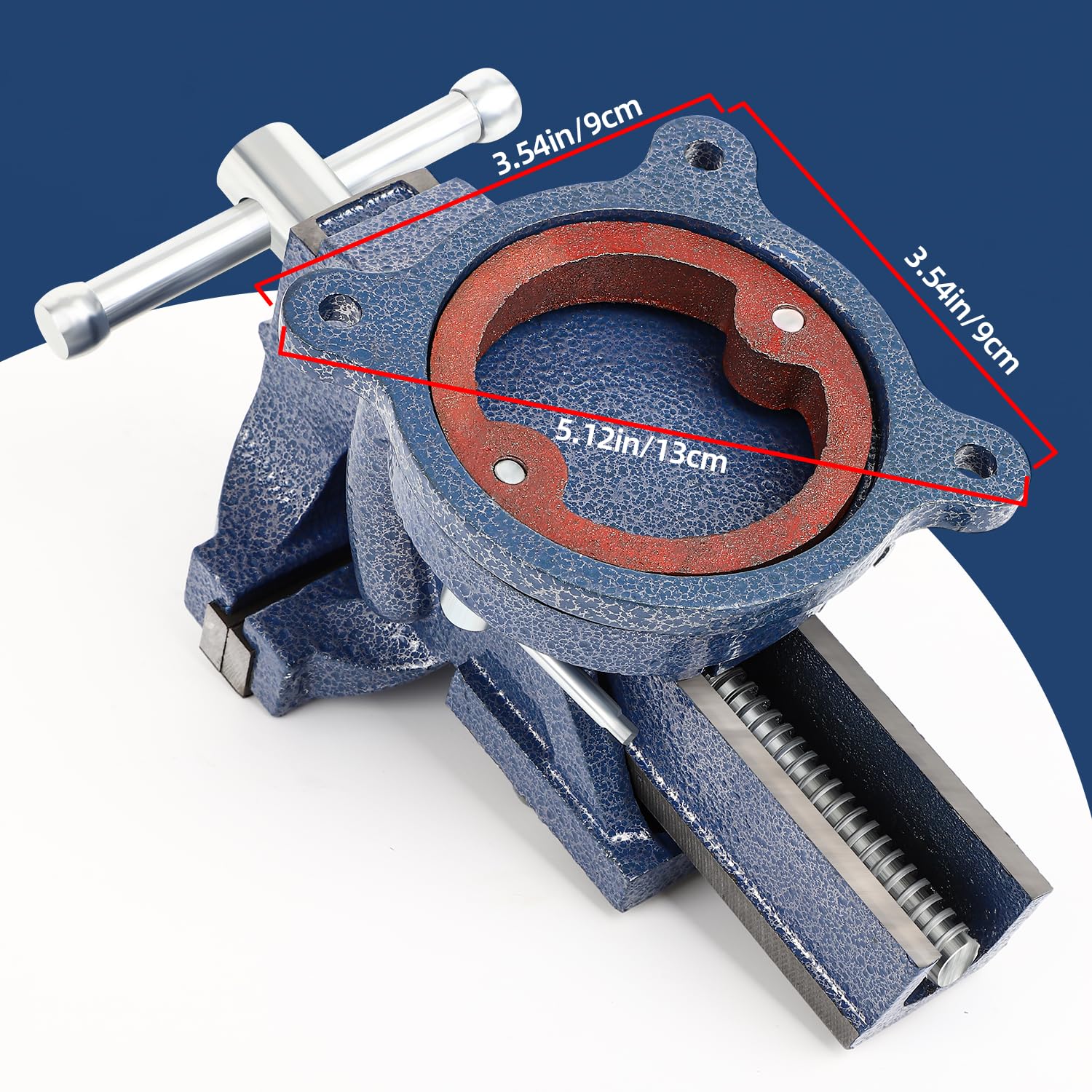 Snapklik.com : GYZJ 4" Bench Vise, Portable Bench Clamp, 360 Swivel ...