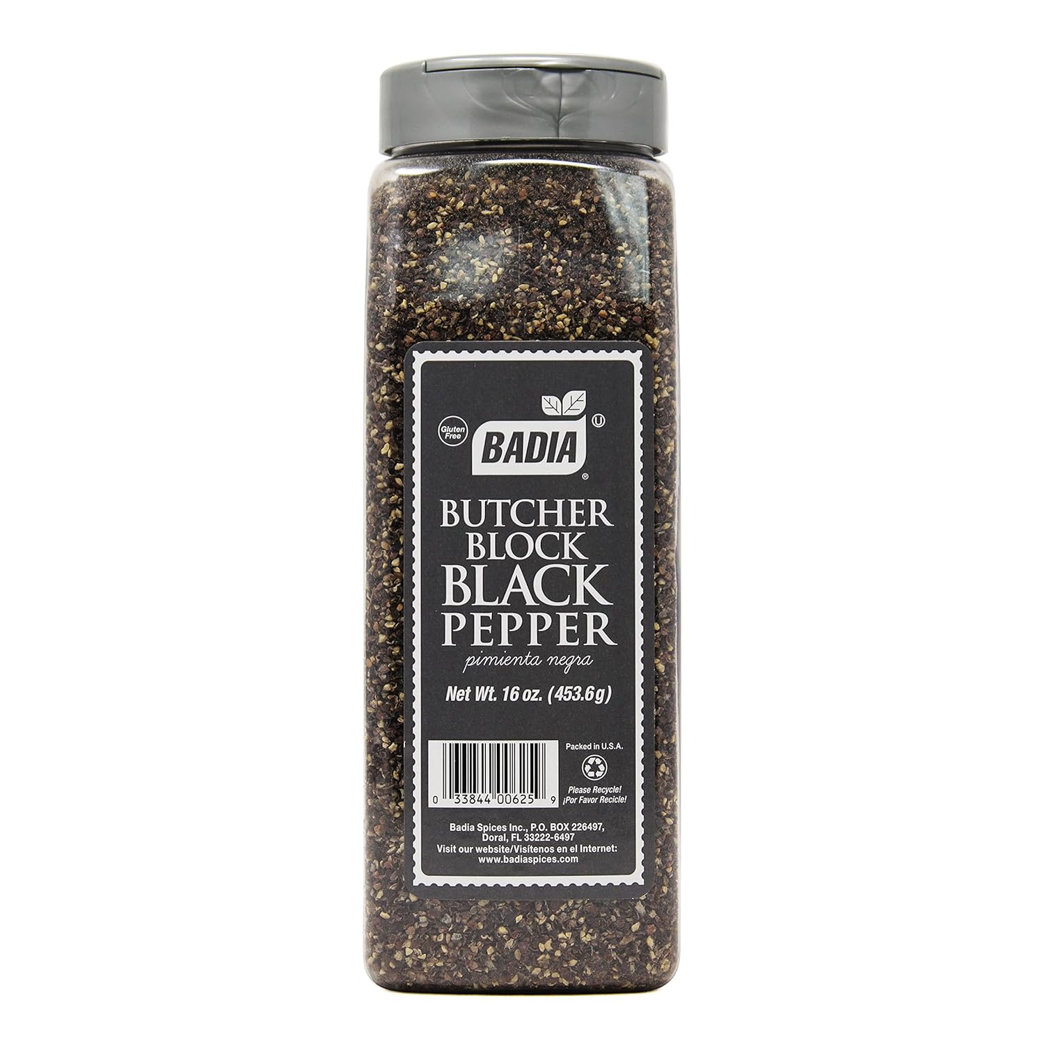 Amazon.com : Badia Black Pepper Butcher Block, 16 Ounce : Ground ...