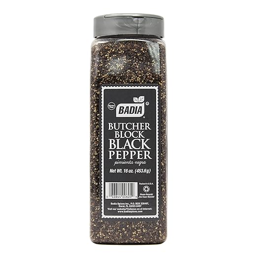 Amazon.com : Badia Black Pepper Butcher Block, 16 Ounce : Ground ...
