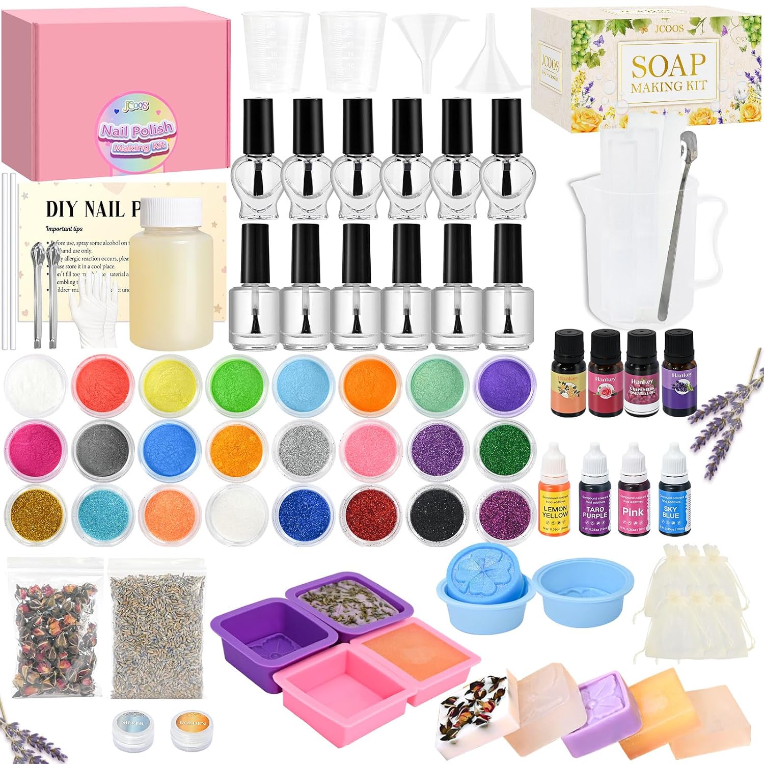 Amazon.com: Soap Making Kit, JCOOS Soap Making Kit for Adults and Kids ...