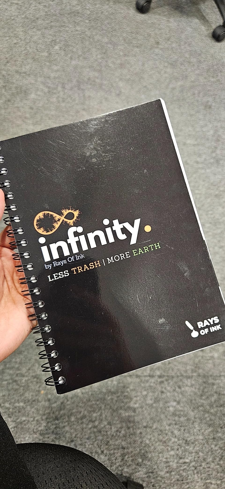 Rays Of Ink Infinity Re-writeable/Reusable Notebook - Eco Friendly ...