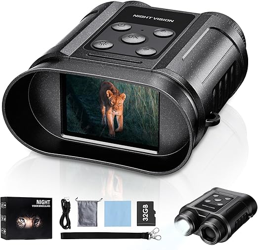 Amazon.com : Night Vision Goggles,Compact Night Vision Binoculars,32GB ...