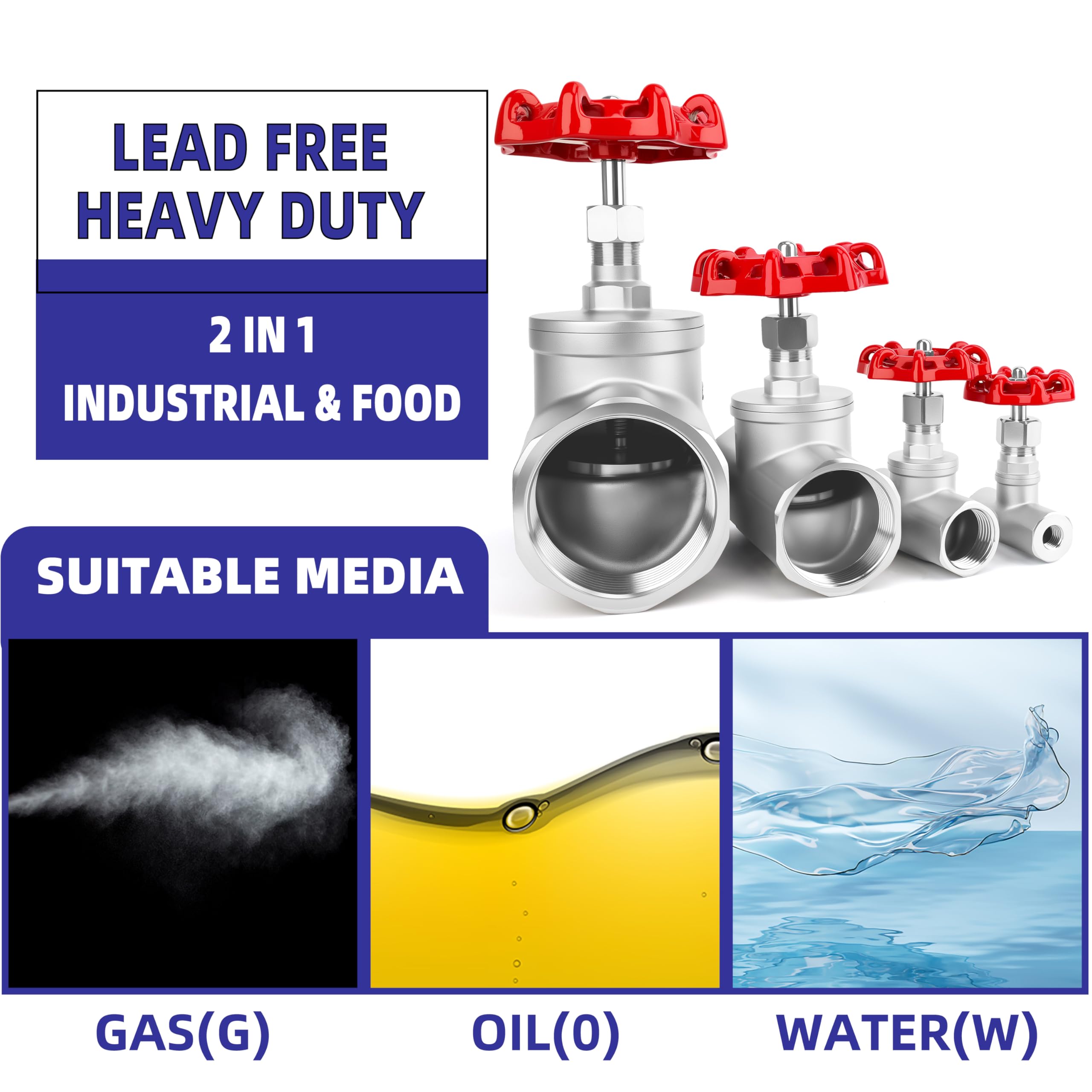 Snapklik.com : 3" NPT Stainless Steel B-Type Globe Valve, Accurately ...