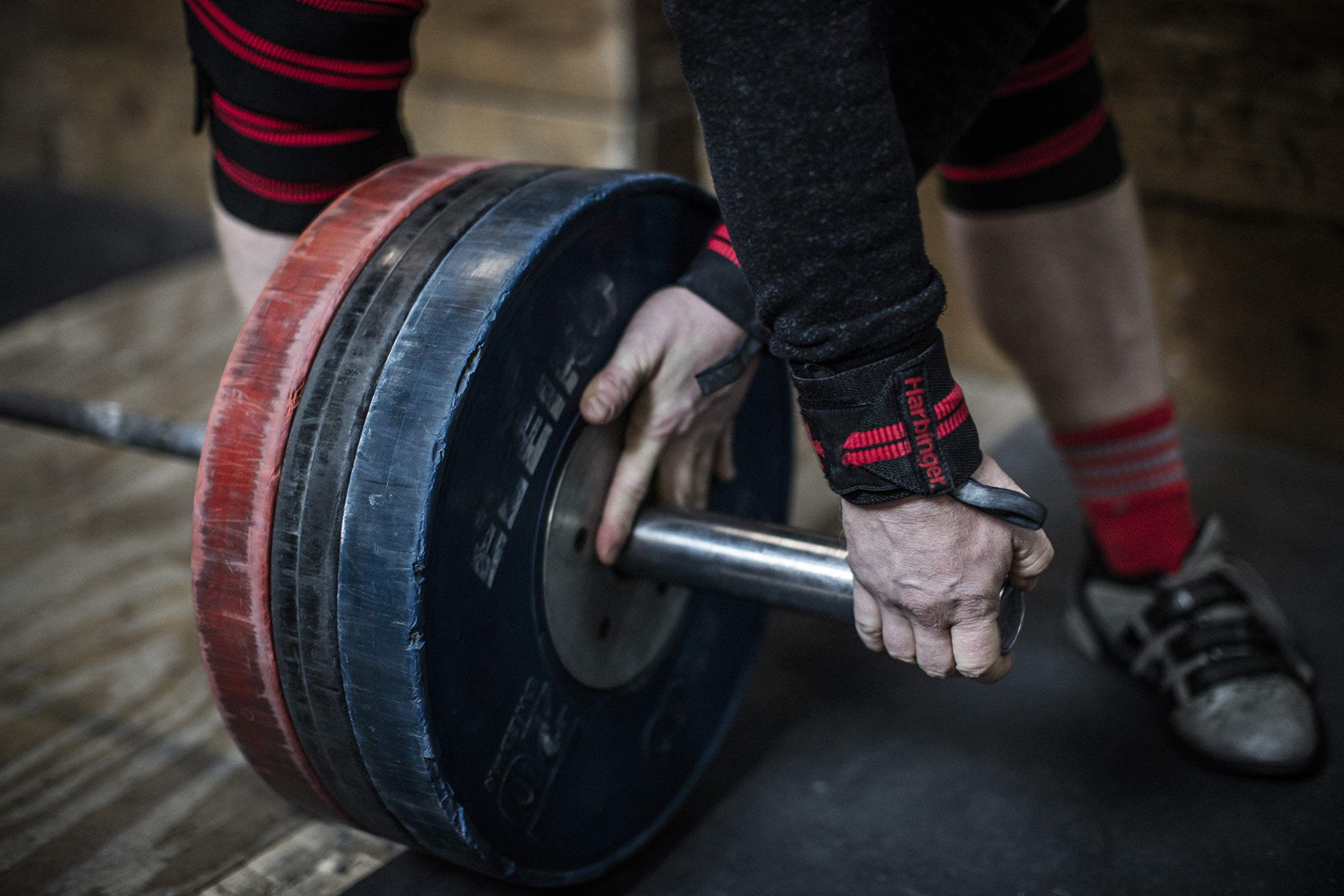 Snapklik.com : Harbinger Red Line 18-Inch Weightlifting Wrist Wraps For ...