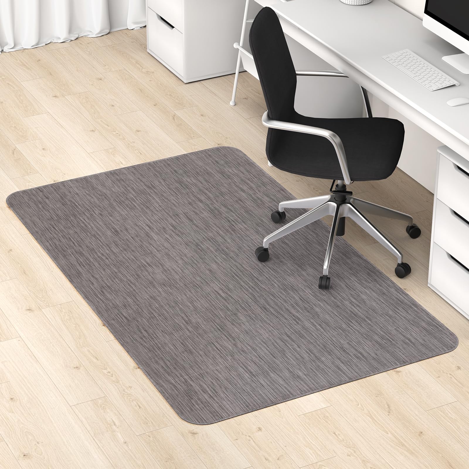 Tapis de chaise de bureau pour plancher en bois dur et carrelage, tapis ...