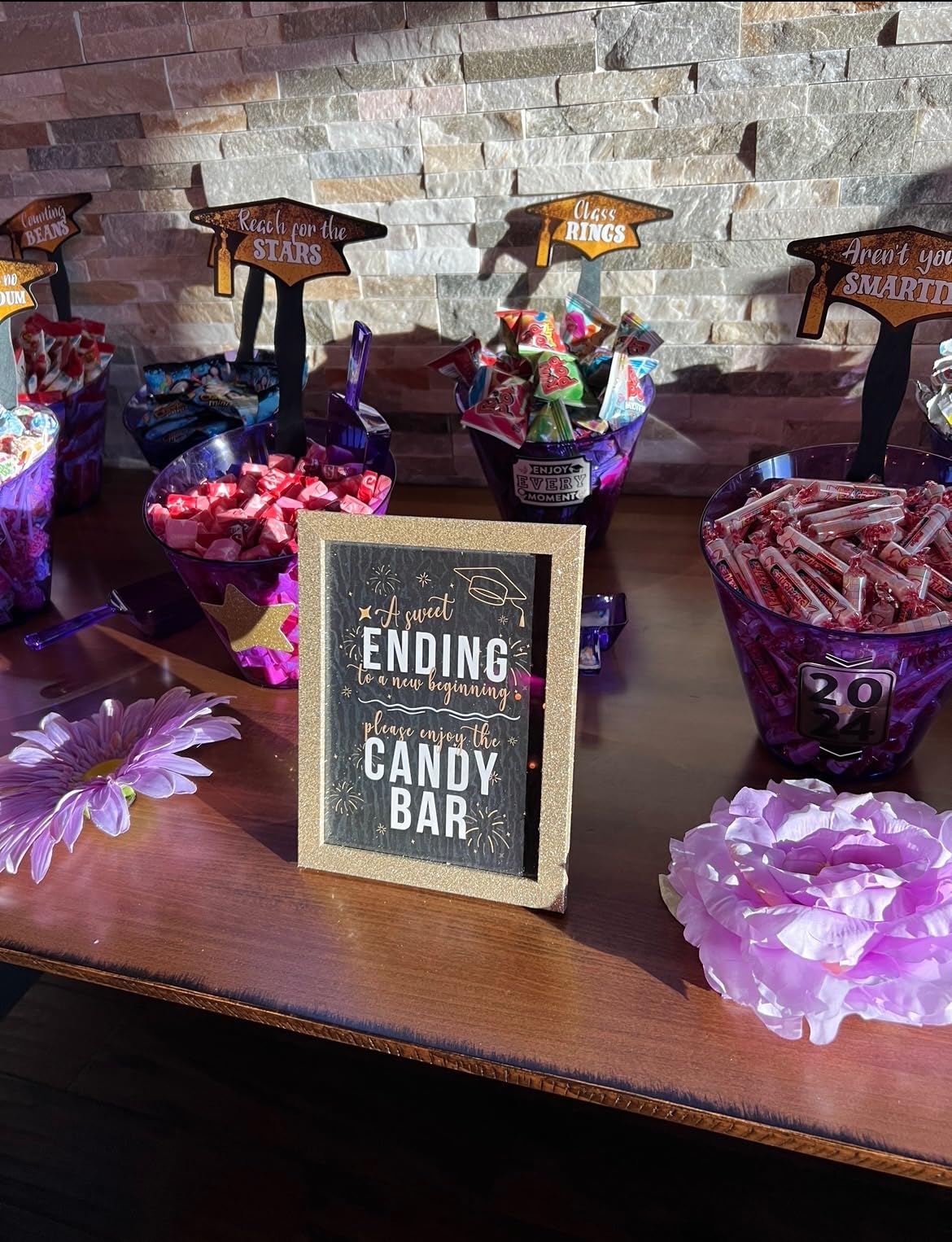 Amazon.com: Graduation Table Candy Buffet Labels, Graduation Candy Bar ...