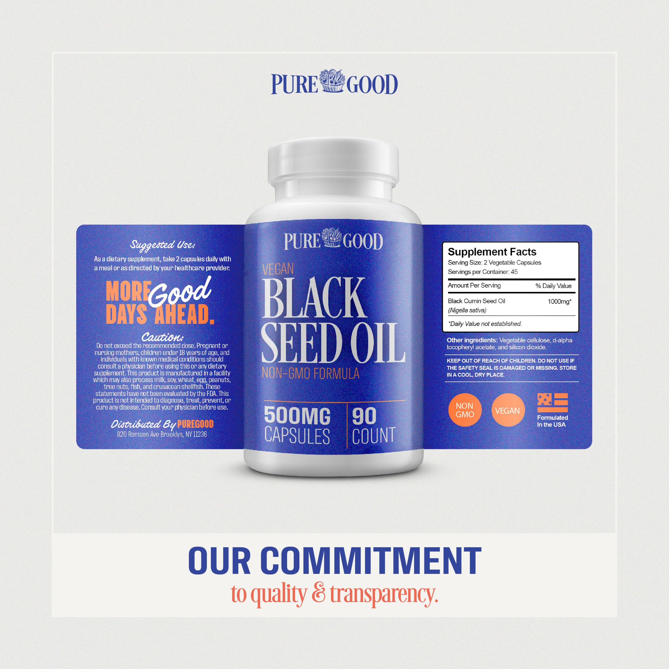 Snapklik.com : Black Seed Oil Capsules, 500 Mg, Cold Pressed High Potency Digestive Aid, 90 ...