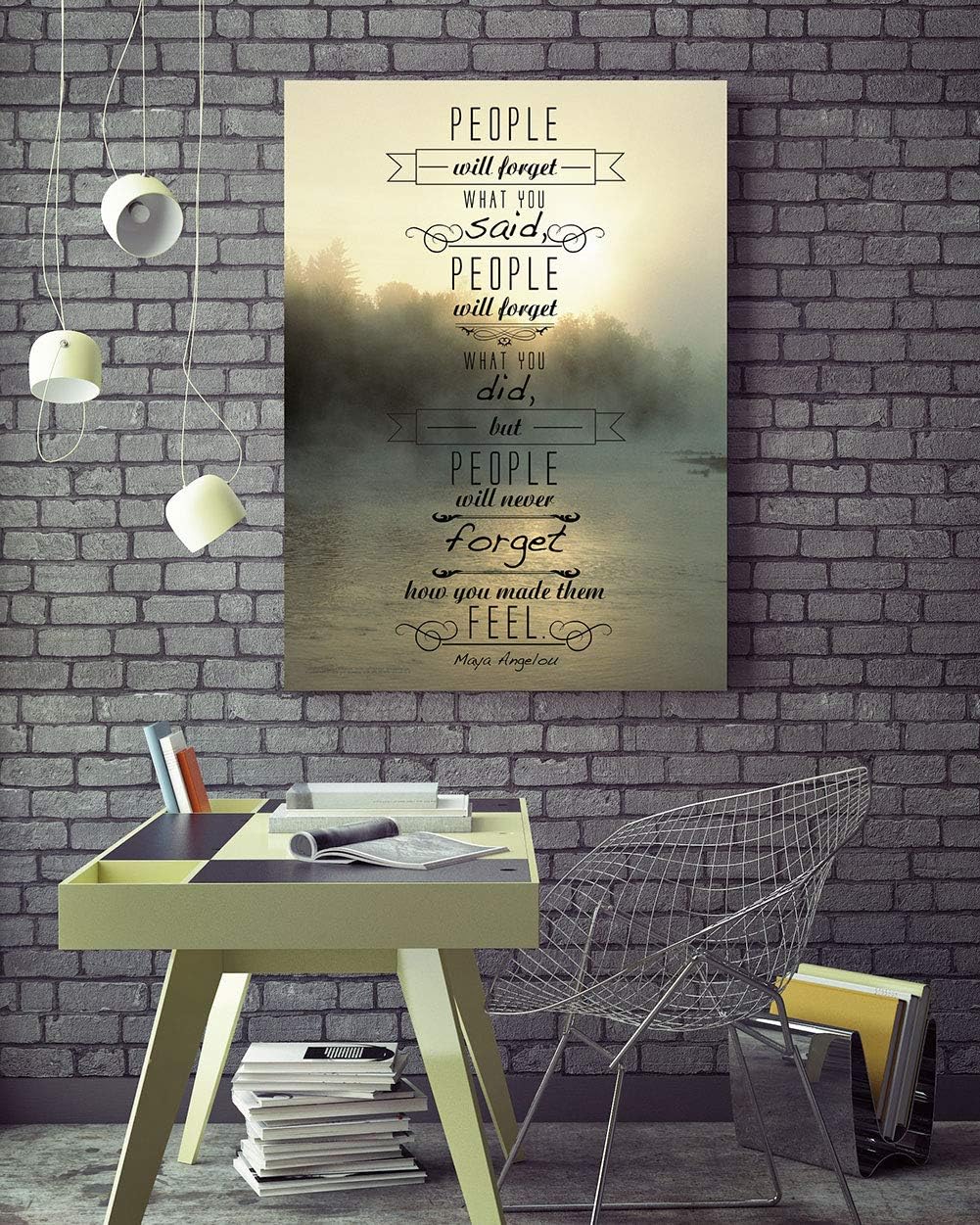 Amazon.com: Motivational & Inspirational Poster, Maya Angelou Quote ...