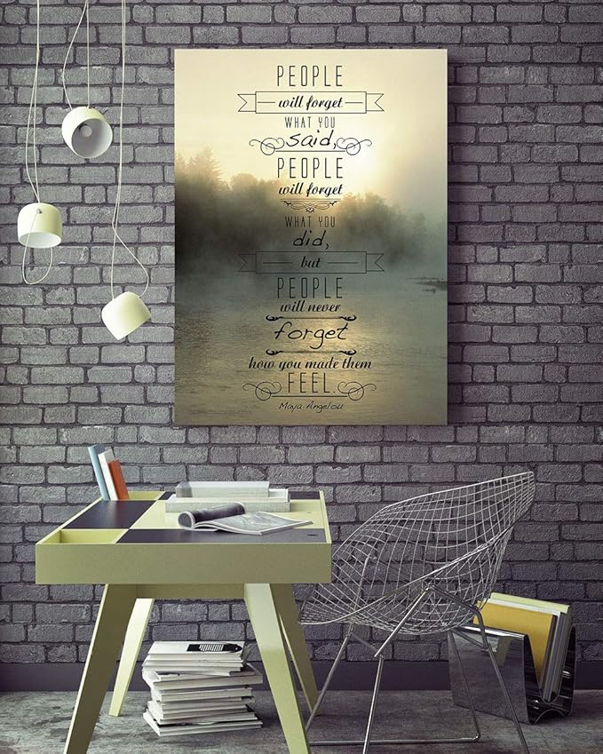 Amazon.com: Motivational & Inspirational Poster, Maya Angelou Quote ...
