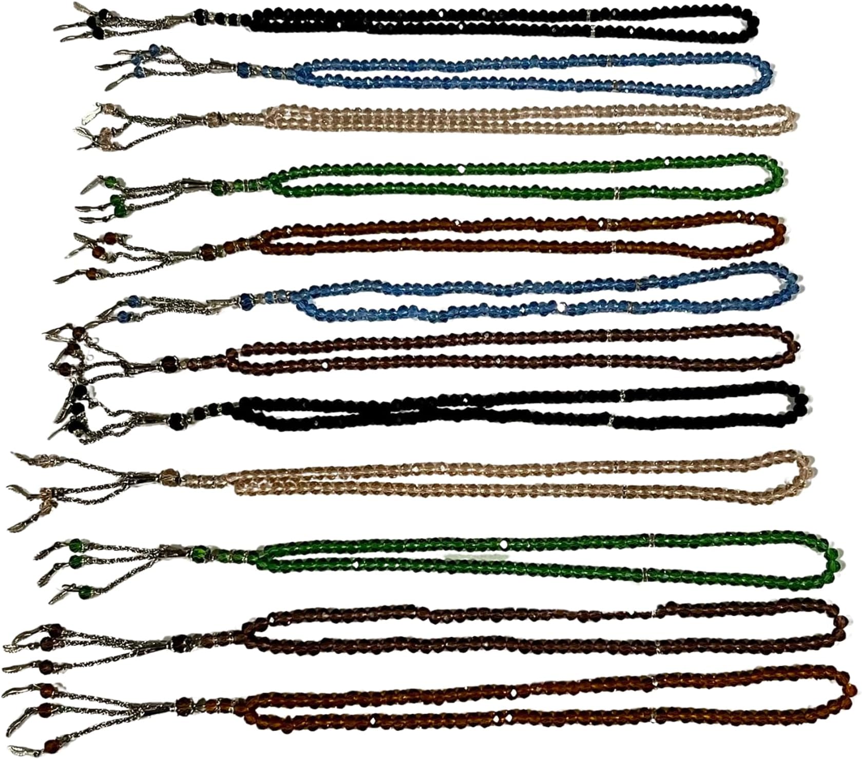 Amazon.com : Lot 10 Islamic Salah Prayer Beads 33 Misbaha Masbaha ...