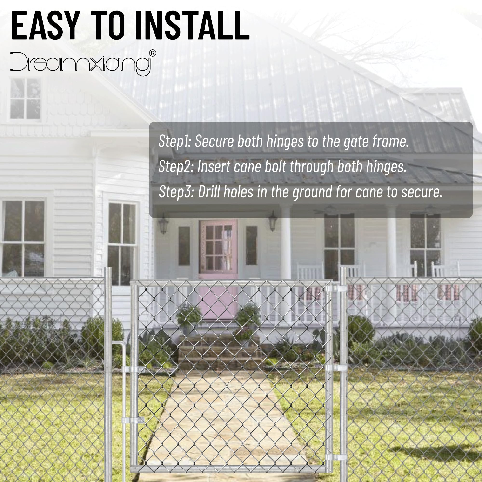 Snapklik.com : Gate Drop Rod For Chain Link Fence, 32" X 1-3/8" Heavy ...