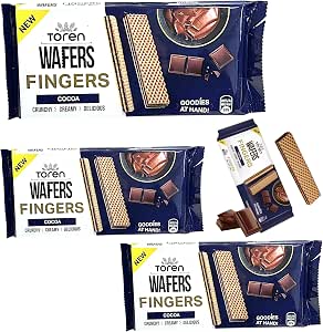 Toren Wafer Fingers – 4 x 150g Packs | Light & Crispy Wafers with ...