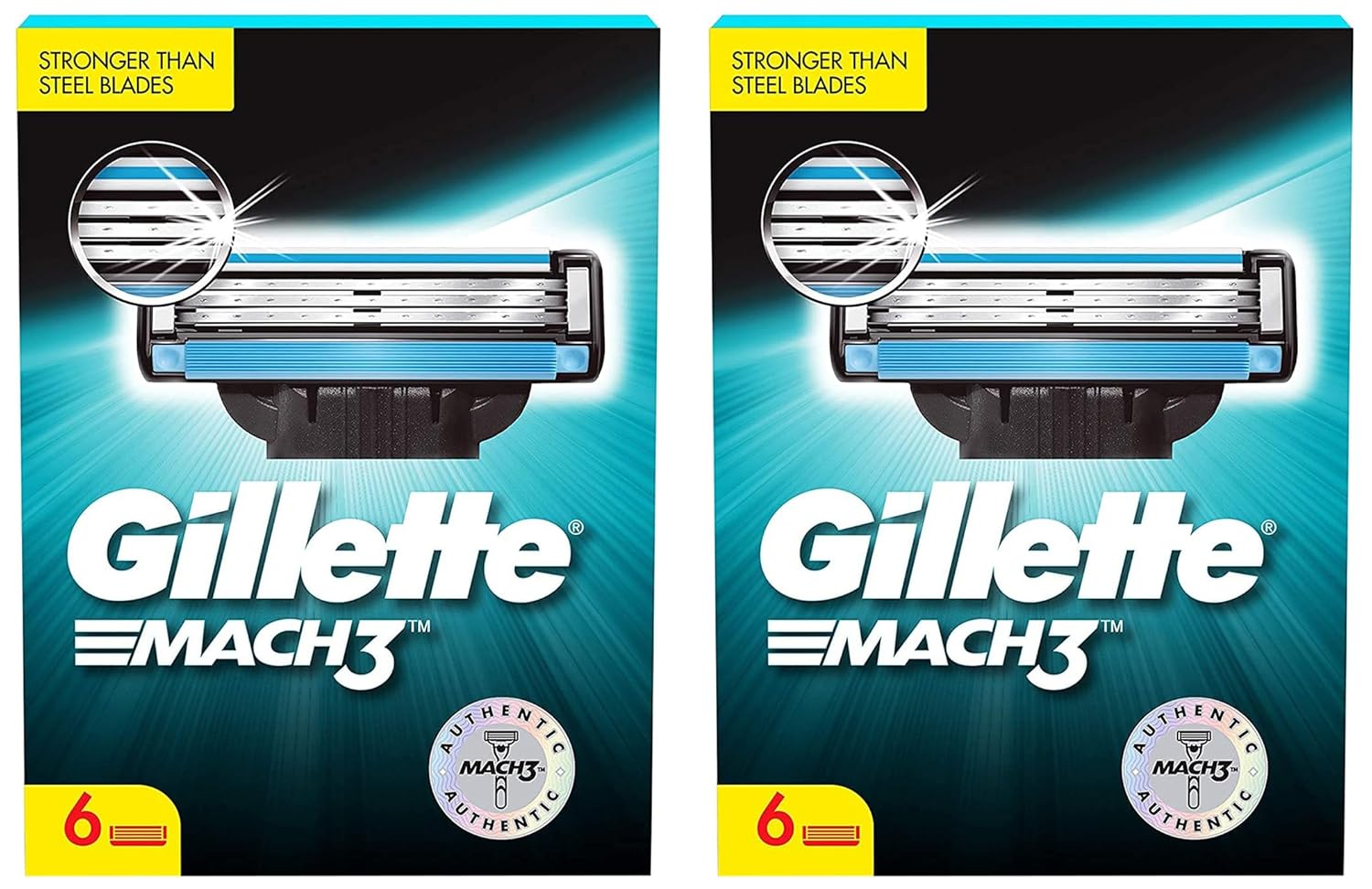 Buy Gillette Mach 3 Shaving Blades- Men, Pack Of 12 (Cartridges) Online ...