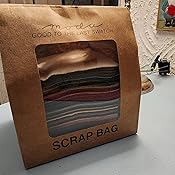 Amazon.com: Moda 1/2 Pound Wool Scrap Bag Multi Color Rectangles