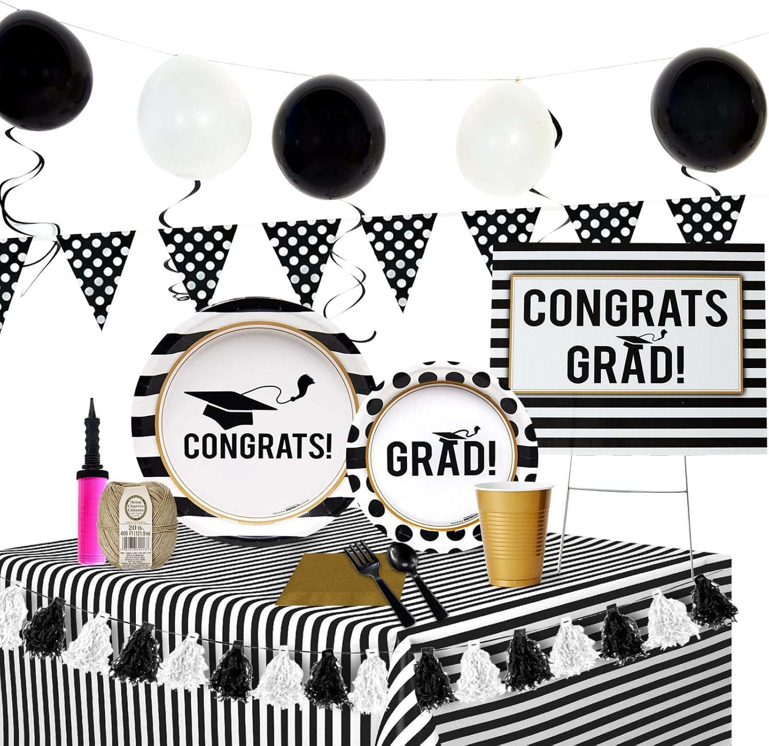 Amazon.com: BirthdayExpress Graduation Ultimate Experience Party Pack ...
