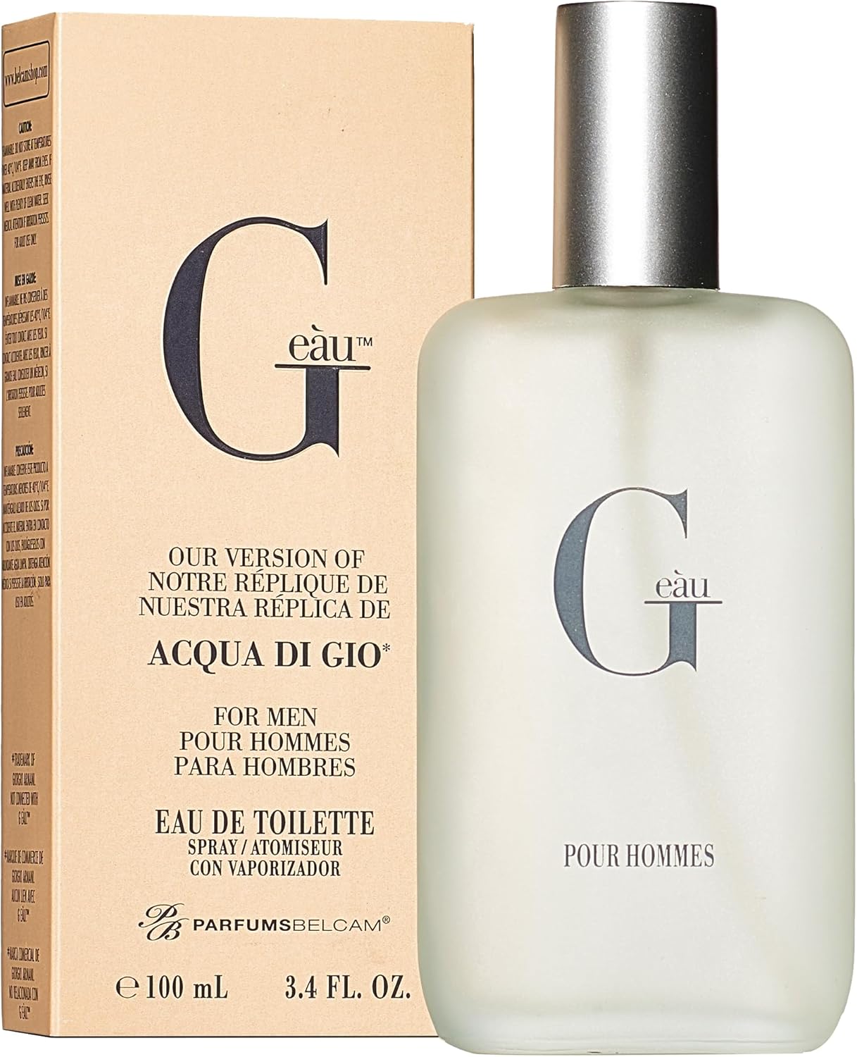 PB Parfums Belcam G Eau Version of Acqua Di Gio Eau de Toilette Spray ...