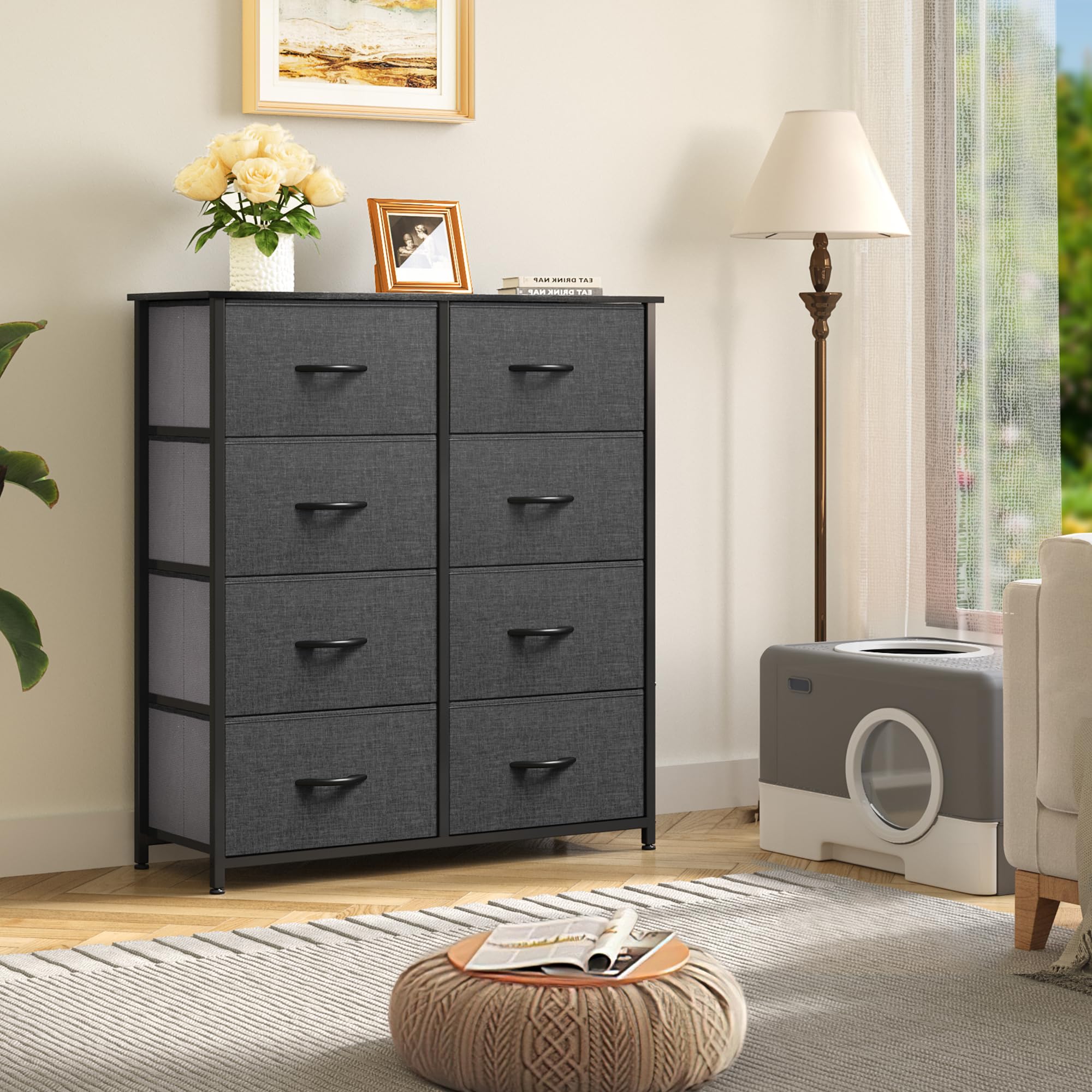 Snapklik.com : DWVO Dresser For Bedroom, Fabric Dresser