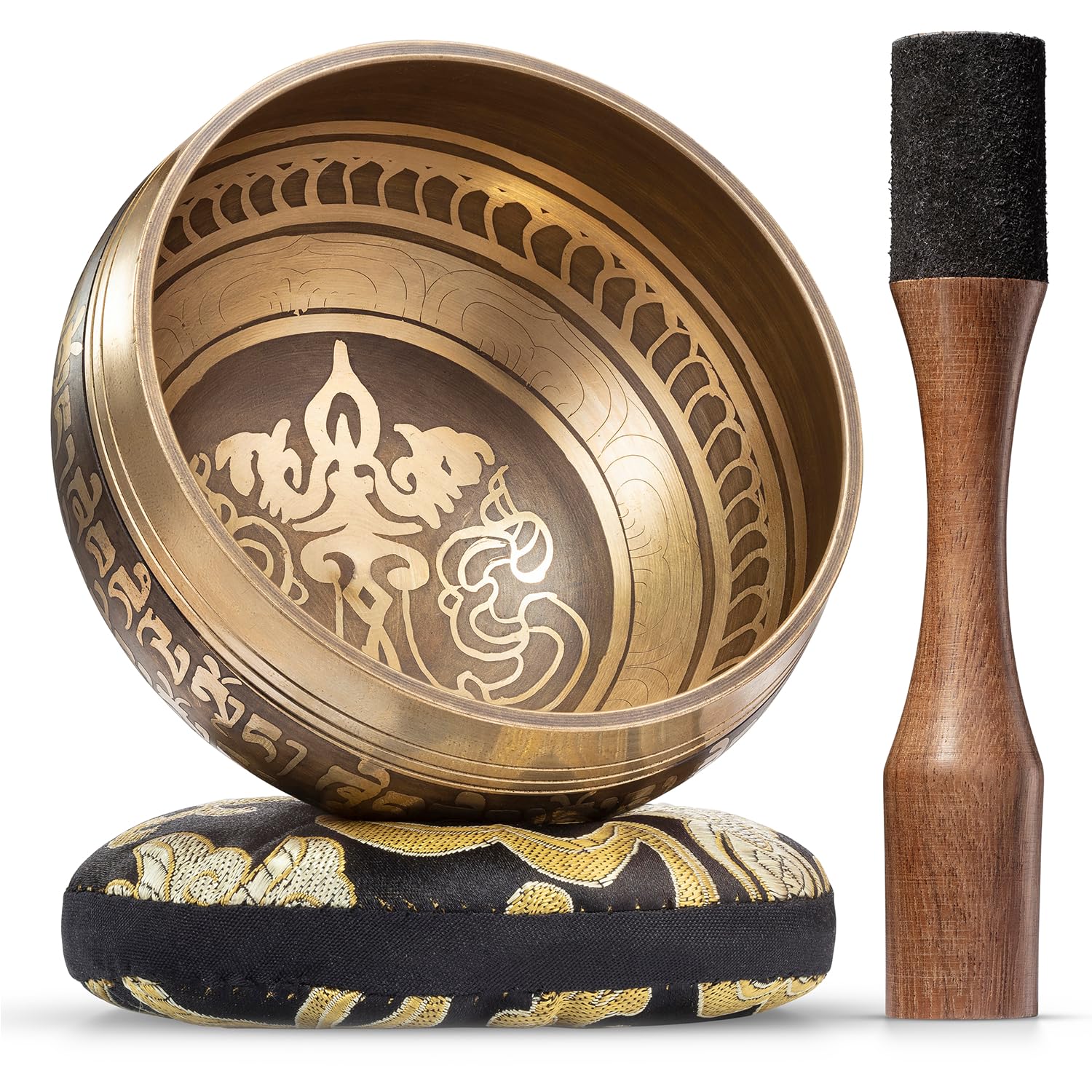Tibetan Singing Bowl Set – Authentic Hand-Tuned Sound Bowl for ...