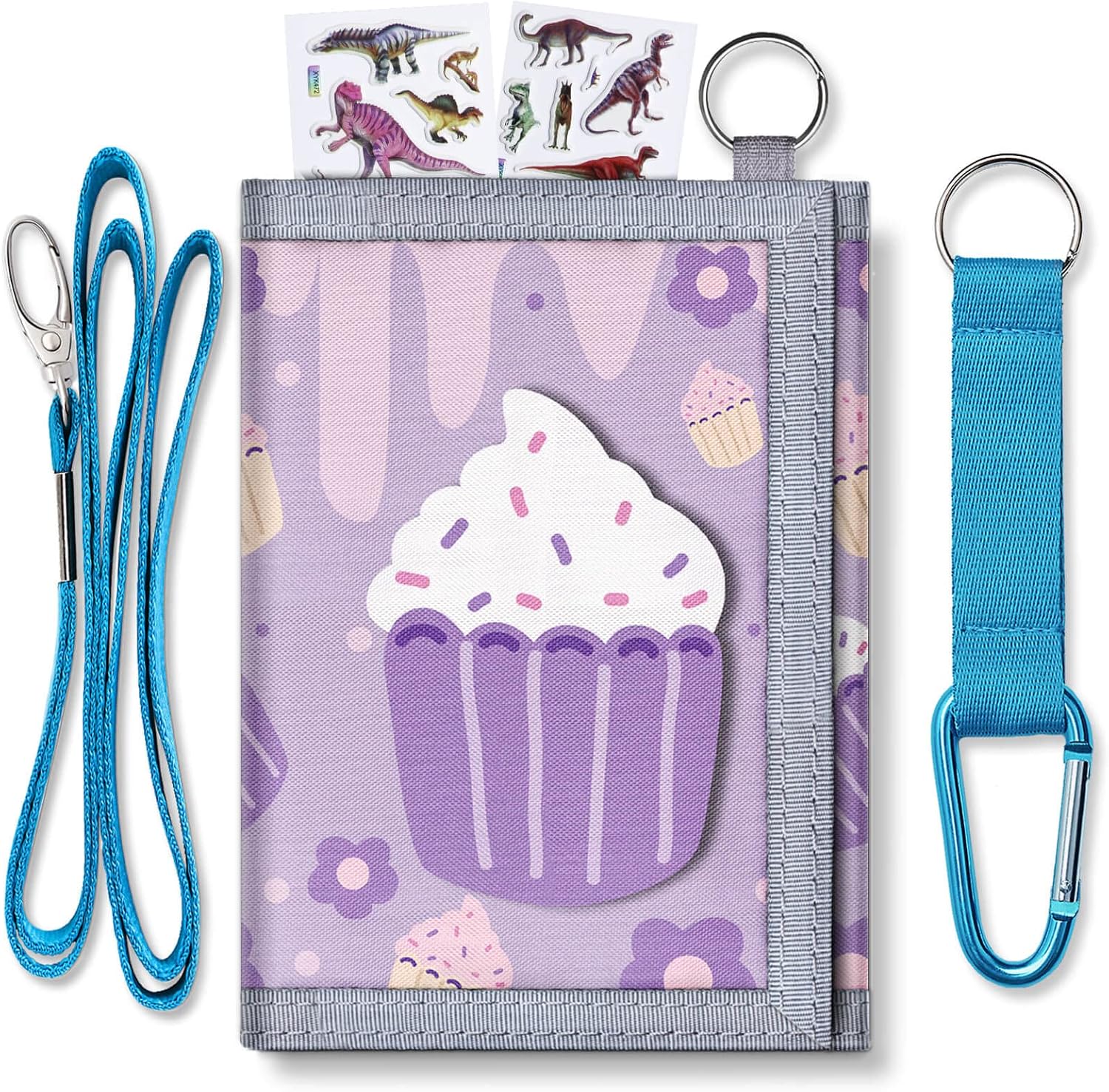 Amazon.com: TOKXTIK Kids Wallet for Boys Girls Ages 6-18 Trifold ...